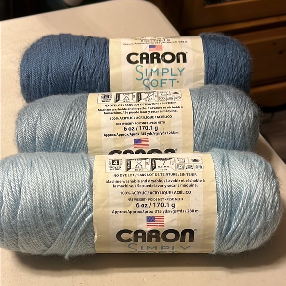 Caron | Office | Caron Simply Soft Yarn Blue Shades | Poshmark